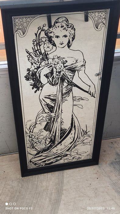 Alphonse Mucha Inspiração Mirror Glass Stained Glass Catawiki