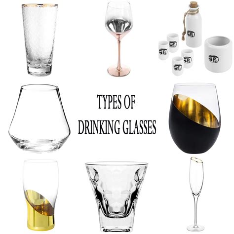 Different Types Of Glassware Different Types Of Drinking Glasses