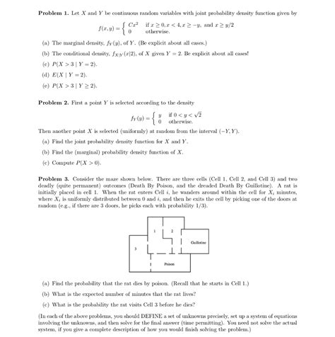 Solved Problem 1 Let X And Y Be Continuous Random Variables Chegg