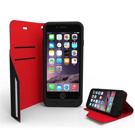 Elivebuy Leather Wallet Folio Charges Your Iphone 6 While Protecting In