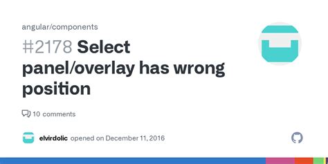 Select Panel Overlay Has Wrong Position Issue Angular