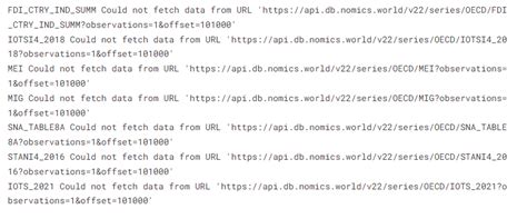 oecd datasets some are not reachable dbnomics forum