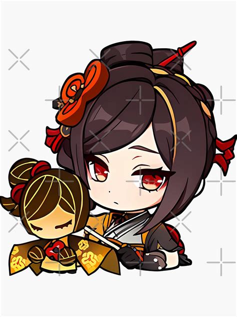 Chiori Genshin Impact Sticker For Sale By Verthalies Redbubble