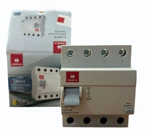 Havells 100a 4pole Rccb Four Pole At ₹ 3000 Piece In Ahmedabad Id
