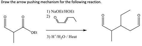 GET ANSWER Draw The Arrow Pushing Mechanism For The Following