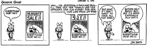 Gnorm Gnat 1974 Comic Strips Garfield Wiki Fandom
