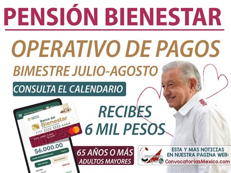 ≫ ¿cómo Y Cuanto Recibes El Pago De La Pensión Bienestar Fecha De Pago