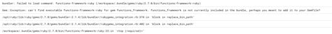 Unable To Deploy Function With A Gemfile Lock Created By Bundler
