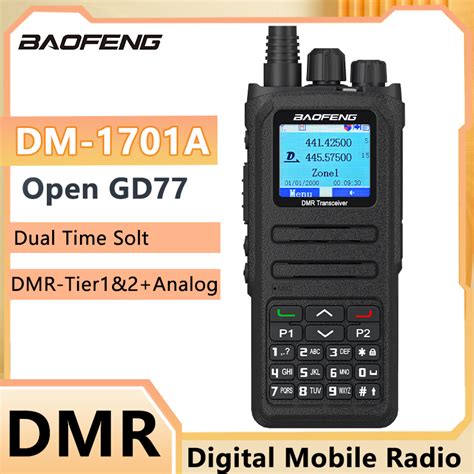 Baofeng Dm 1701a Upgrade Open Gd77 Baofeng Dmr Digital Dm 1701 Walkie Talkie Longe Range Dual