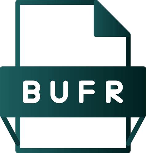Bufr File Format Icon 15575038 Vector Art At Vecteezy