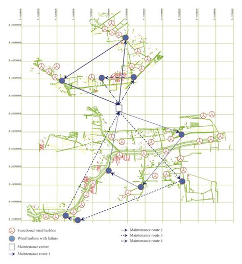 Optimal Maintenance Task Assignment And Routes Obtained From The