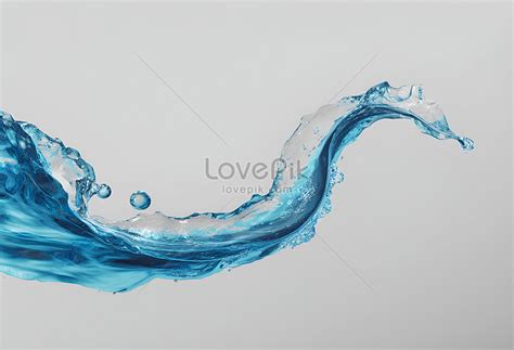 기포 배경으로 물의 흐름