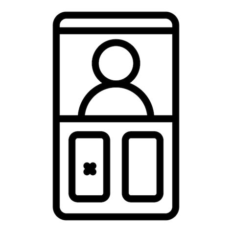 Premium Vector Finger Video Intercom Icon Outline Vector Door System