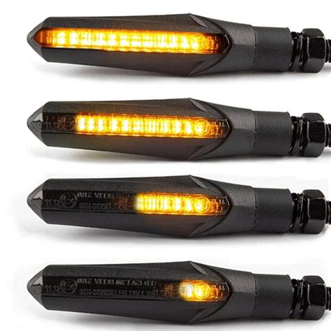 Led Indicator Light For Motorcycle Flash Running Yellow 2 Pis Daraz