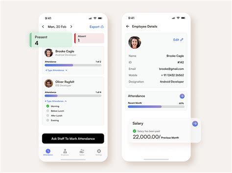 Attendance App Designs Themes Templates And Downloadable Graphic Elements On Dribbble