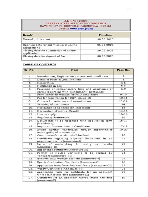 Notification Hssc Cet 2023 Pdf