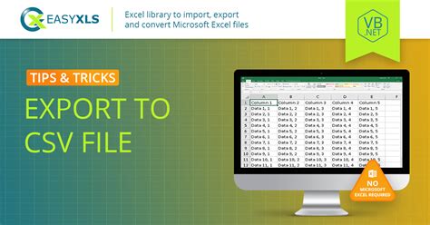 export data to csv in vb r easyxls