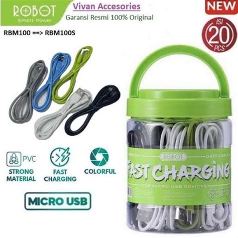 Jual Kabel Micro Usb Robot Rbm100s Kabel Data Toples Shopee Indonesia
