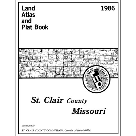 Missouri St Clair County Plat Map And Gis Rockford Map Publishers