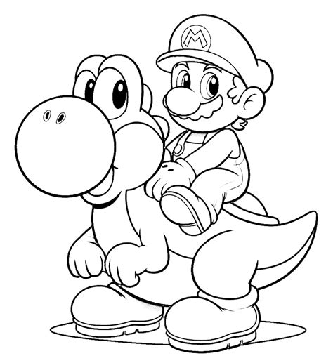 Super Mario Coloring Pages 🍄 9 Free Printable Sheets