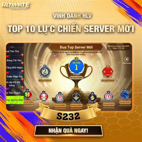 Ufc 🎁vinh Danh Top 10 Bxh Đua Top LỰc ChiẾn Server MỚi S231 🎉 😍 Sự