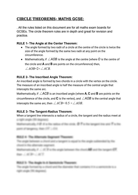 Solution Circle Theoems Gcse Maths All Theorems And Rules In Depth