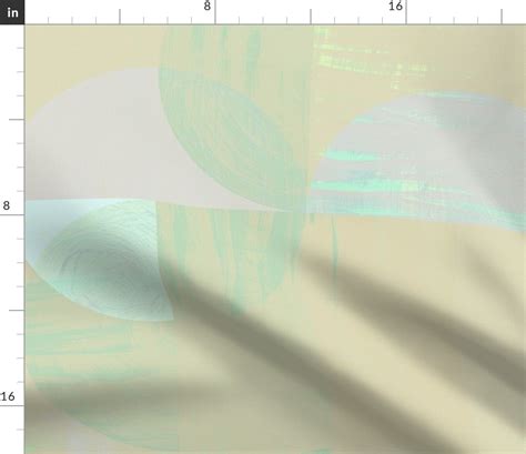 Mid Mod Geometric Abstract Overlapping Fabric Spoonflower
