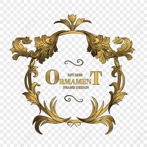 황금 고전 유럽 스타일 아트 패턴 양각 테두리 일러스트금속 질감예술 Png 일러스트 무료 다운로드 Lovepik