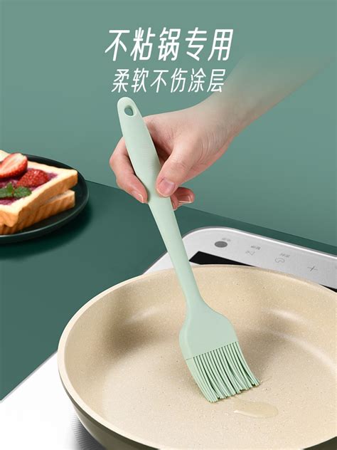 刷油刷P子硅胶耐z高温厨房h烙饼烧烤刷不掉毛毛刷煎饼小油刷 虎窝淘