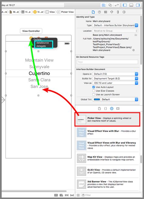 【swift】picker viewの使い方。自前の選択肢のホイールを回す。 swift 2 1、xcode 7 2 はじはじアプリ体験メモ