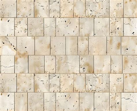 Cream Travertine Wall Cladding Seamless Texture Stock Illustration