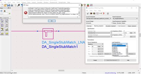 SOLVED Why I Get This Error Message In ADS When Using Impedance Matching Utility Forum