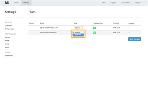 Manage Roles MailDeveloper