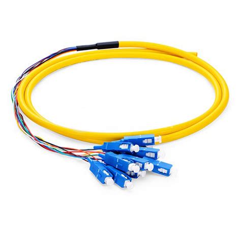 Fibers SC UPC Singlemode Bunch Fiber Optic Pigtail