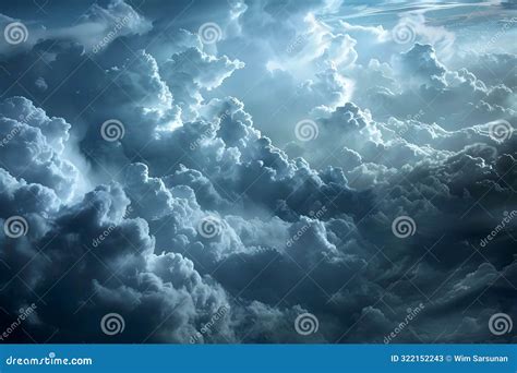 Dramatic Stormy Cloudscape With Dark Moody Sky And Ominous Atmosphere
