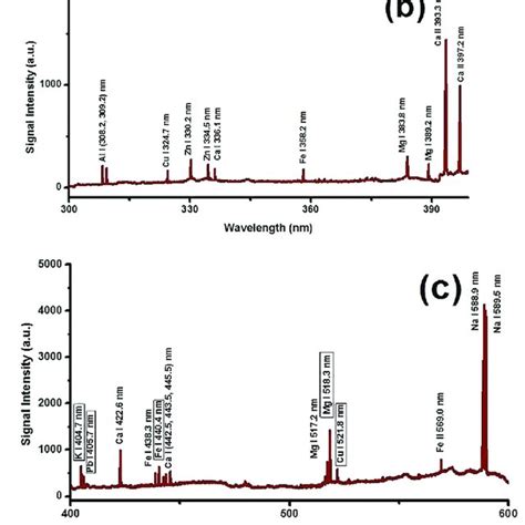 A D Characteristic Libs Spectrum For Pistachio Showing Different