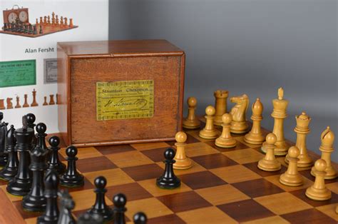 REF1435 Jaques Staunton Box Board Antique Chess Shop