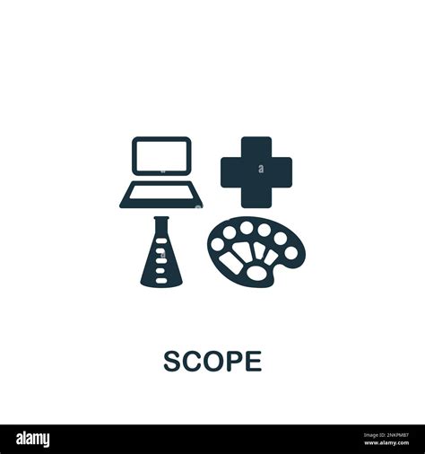 Scope Icon Monochrome Simple Sign From Performance Collection Scope Icon For Logo Templates