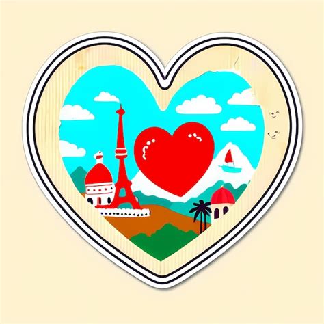 Premium Photo Heart Shaped Stickers 3d Hearts With Different Designs