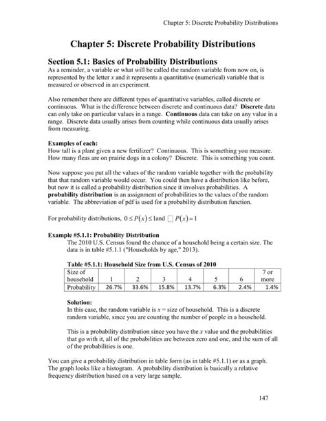 Discrete Data Examples