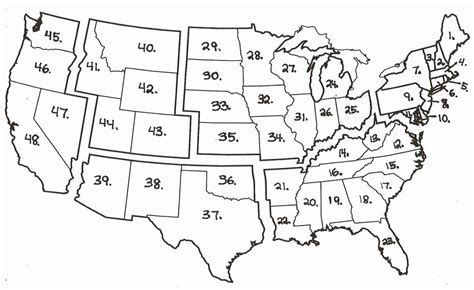 Blank Us Map Quiz Printable