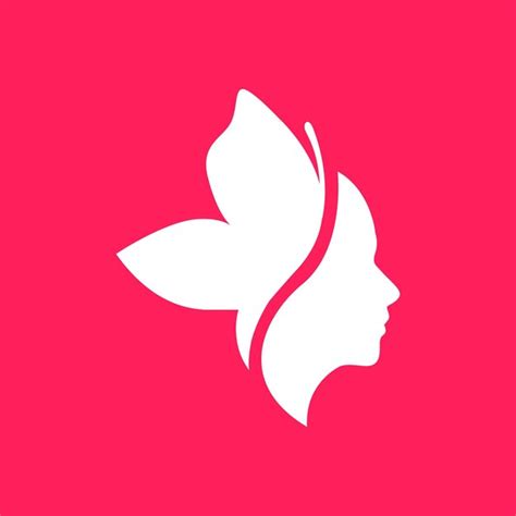 Premium Vector Feminine Women With Butterfly Isolated Mascot Clean