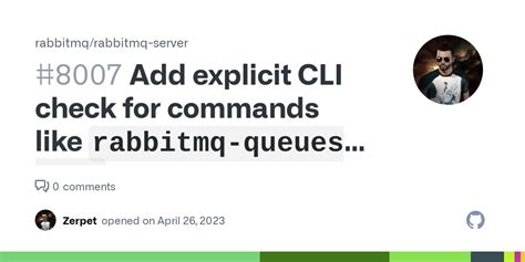 Add Explicit Cli Check For Commands Like `rabbitmq Queues Grow` · Issue