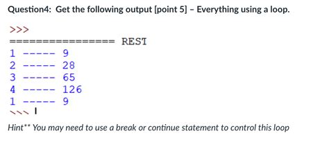 Solved Question Get The Following Output Point Chegg