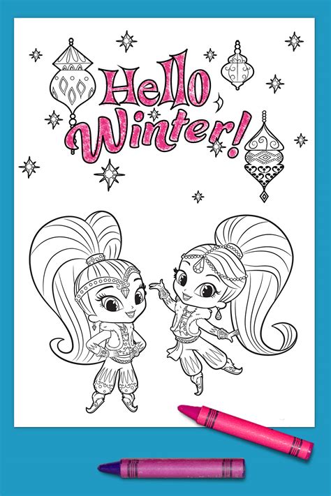 Shimmer And Shine Coloring Pages