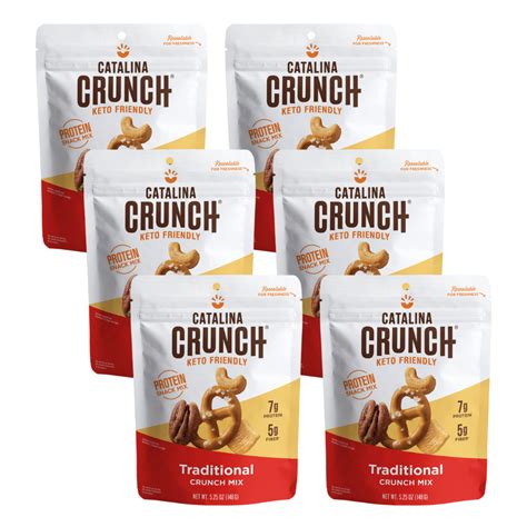 Traditional Keto Crunch Mix Snack Mix 6 Pack Catalina Crunch