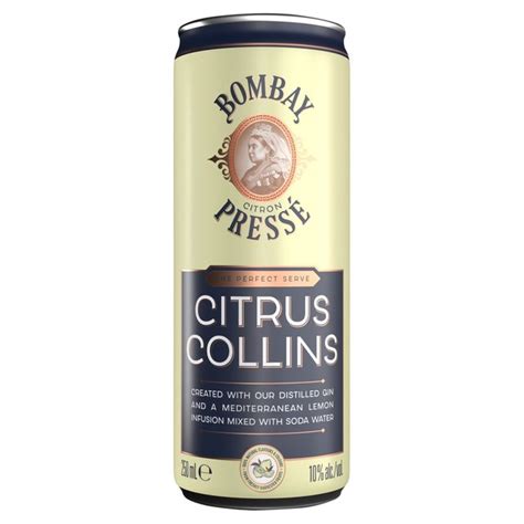 Bombay Presse Citrus Collins Lemon Gin Cocktail Ocado
