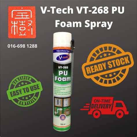 V Tech Vt 268 Pu Foam Spray Shopee Malaysia