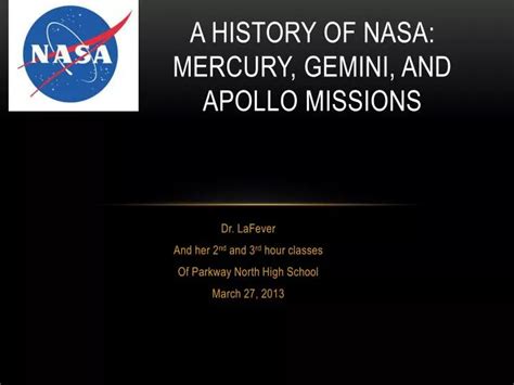 Ppt A History Of Nasa Mercury Gemini And Apollo Missions Powerpoint Presentation Id 1604237