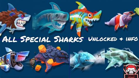 Hungry Shark Evolution Special Sharks